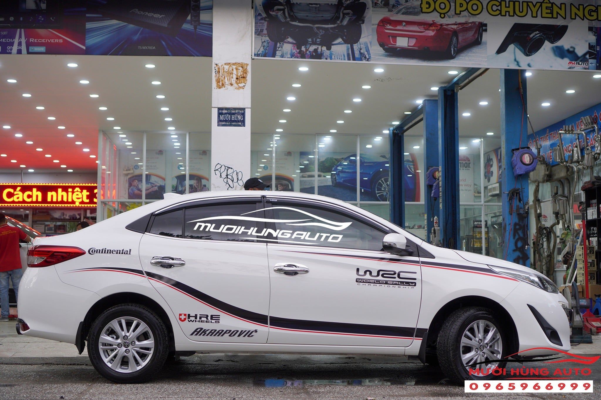 DECAL DÁN TEM Ô TÔ XE TOYOTA VIOS CHÍNH HÃNG - Mười Hùng Auto