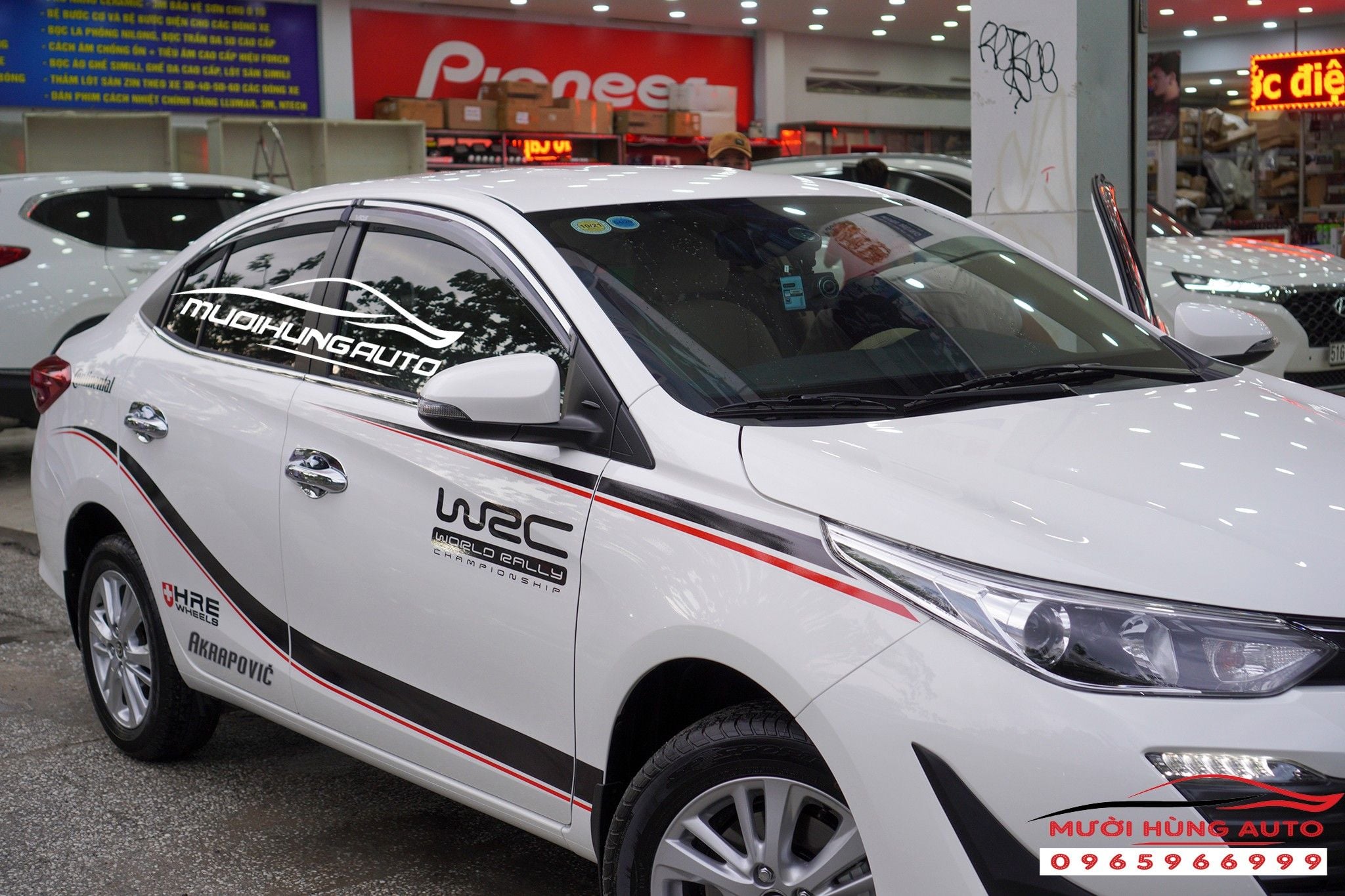 DECAL DÁN TEM Ô TÔ XE TOYOTA VIOS CHÍNH HÃNG - Mười Hùng Auto