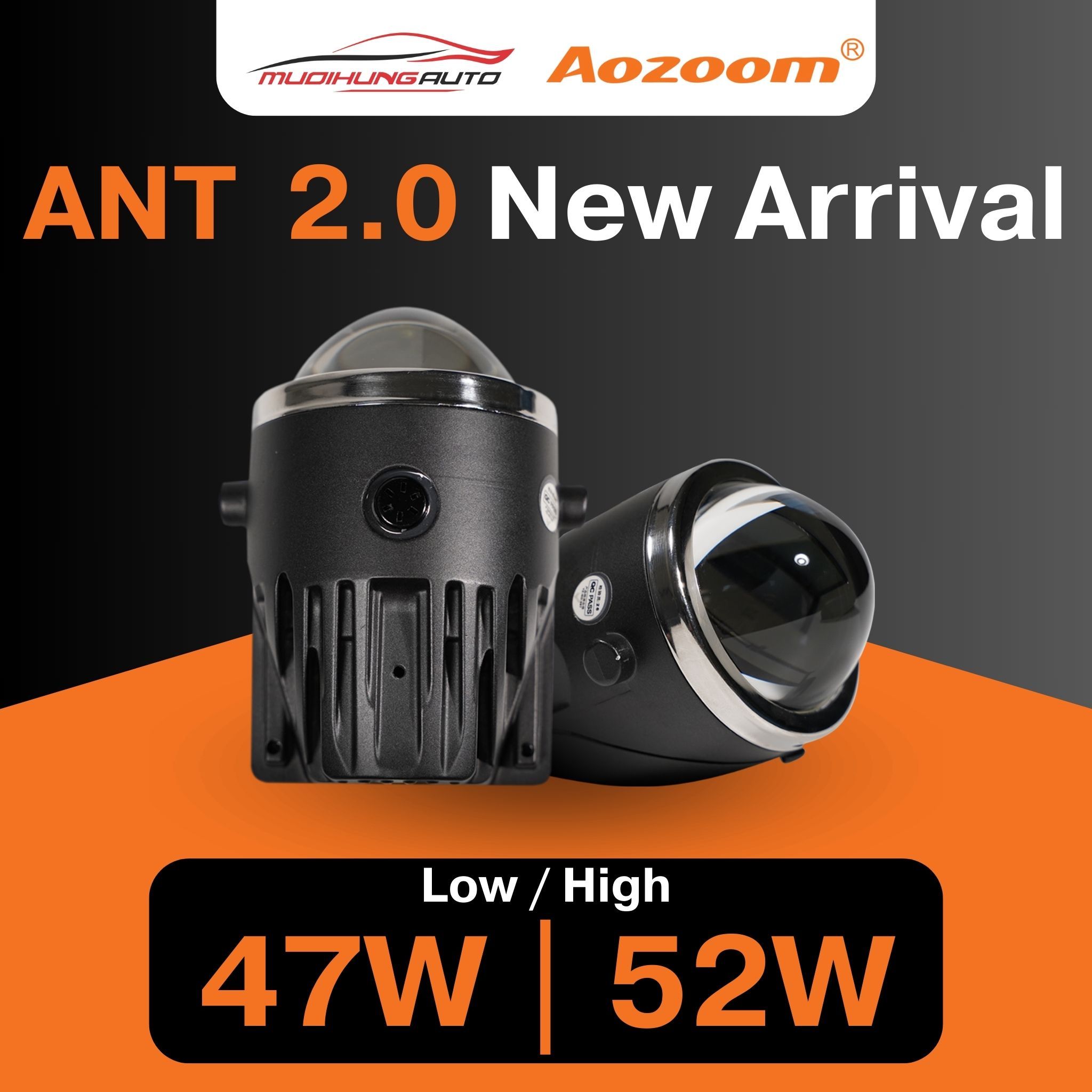 Đèn Bi Gầm Aozoom CBAZ Ant 2.0 inch New Arrival - Mười Hùng Auto