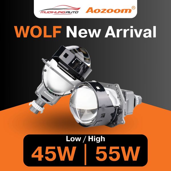 Đèn Bi LED Aozoom MTAZ Wolf New Arrival - Mười Hùng Auto