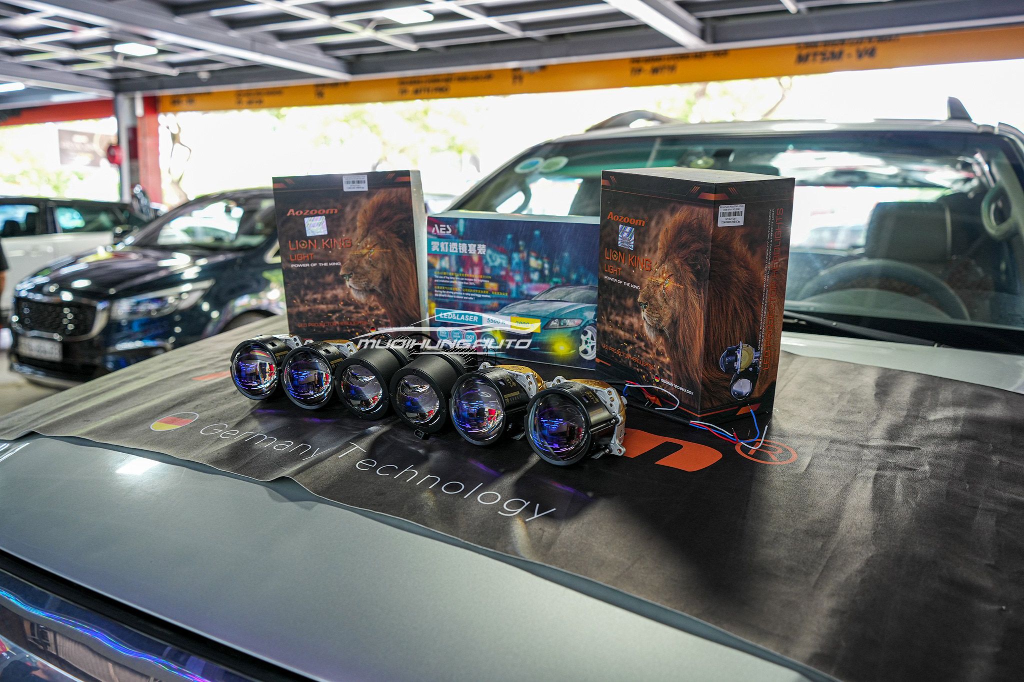 Độ Đèn Bi Gầm AES Chính Hãng Cho Xe Toyota Fortuner - Mười Hùng Auto