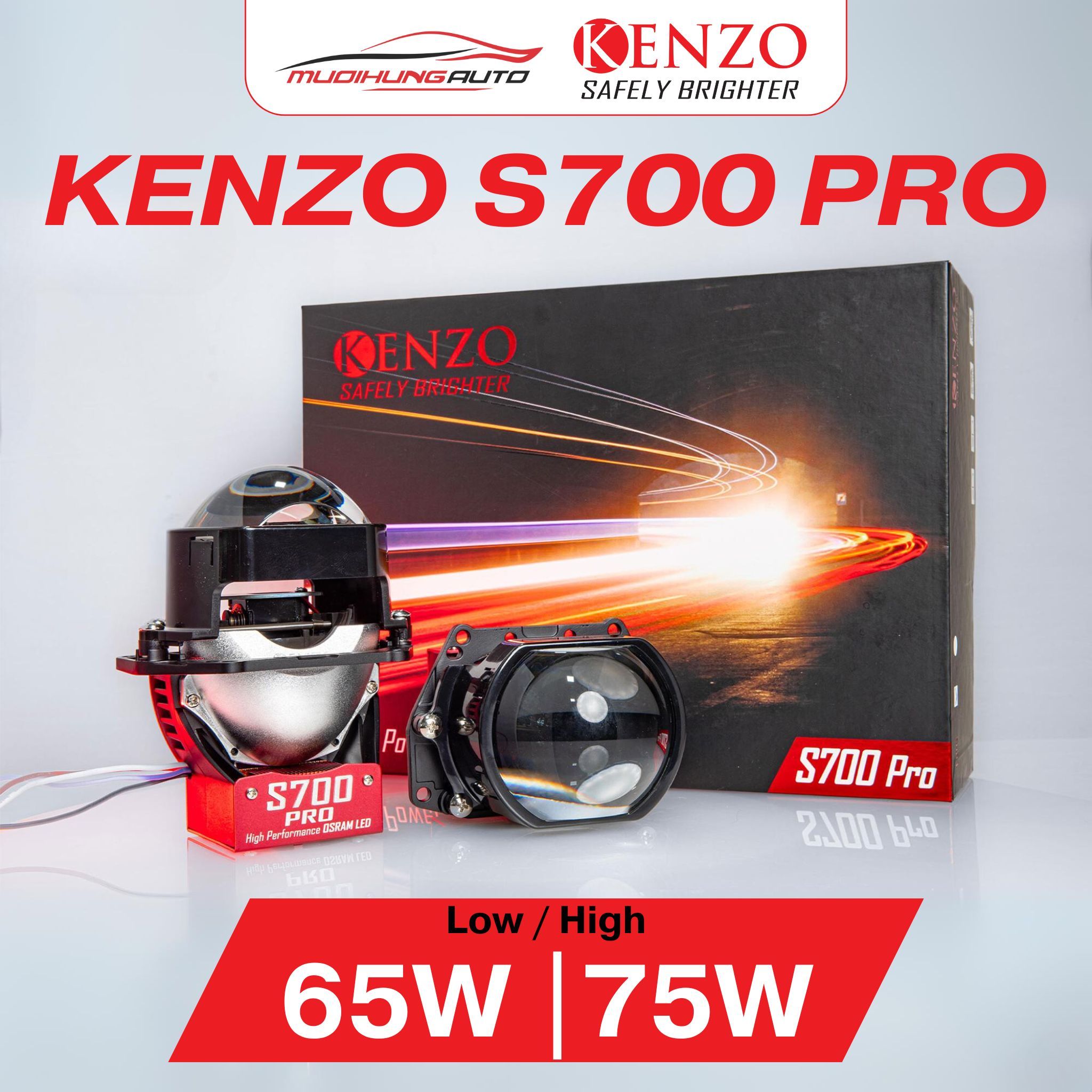 Đèn Bi LED Kenzo S700 Pro - Mười Hùng Auto