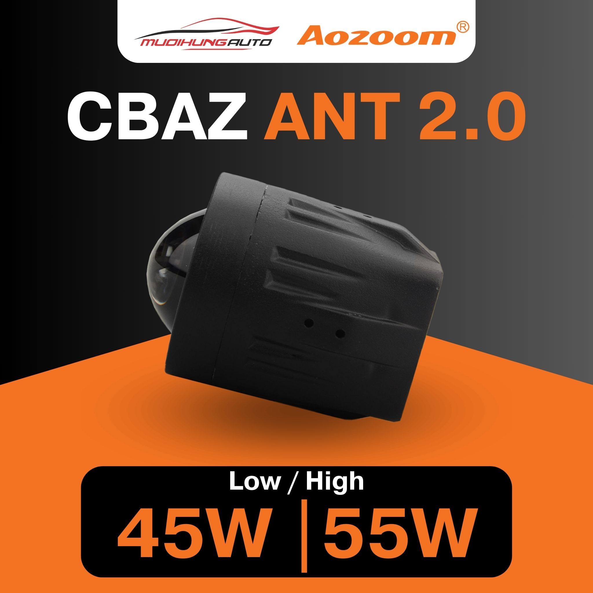 Đèn Bi Gầm Aozoom CBAZ Ant 2.0 inch - Mười Hùng Auto