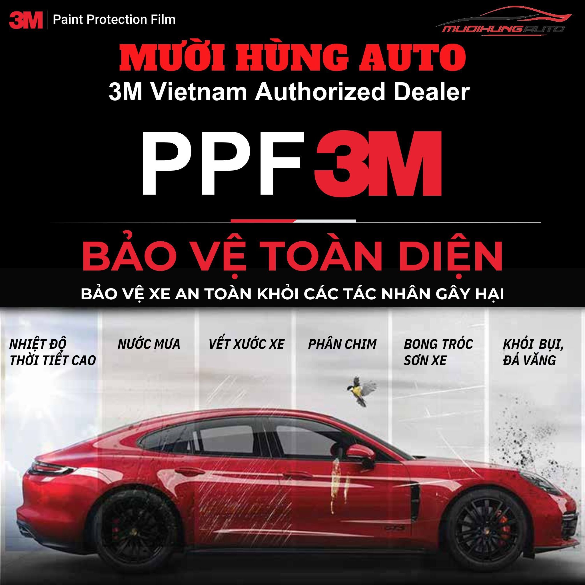 Dán PPF 3M Ô Tô 7 Chỗ - Mười Hùng Auto
