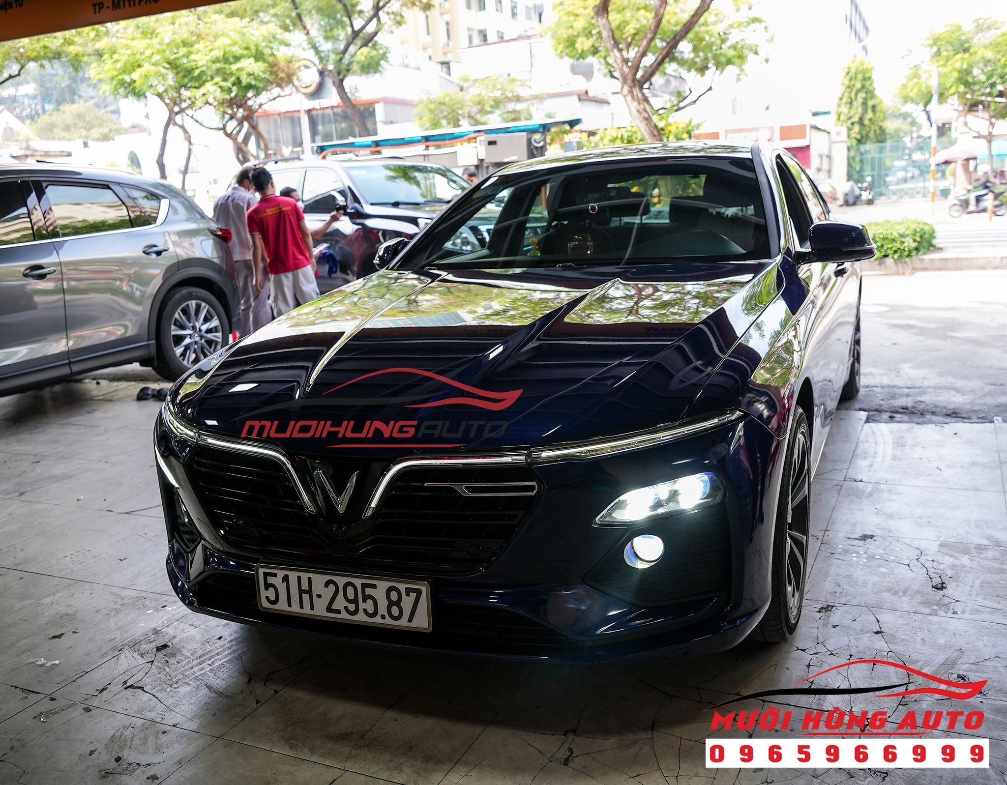 Độ 06 Bi LED Laser Jaguar Cho Xe Vinfast LUX A2.0 - Mười Hùng Auto
