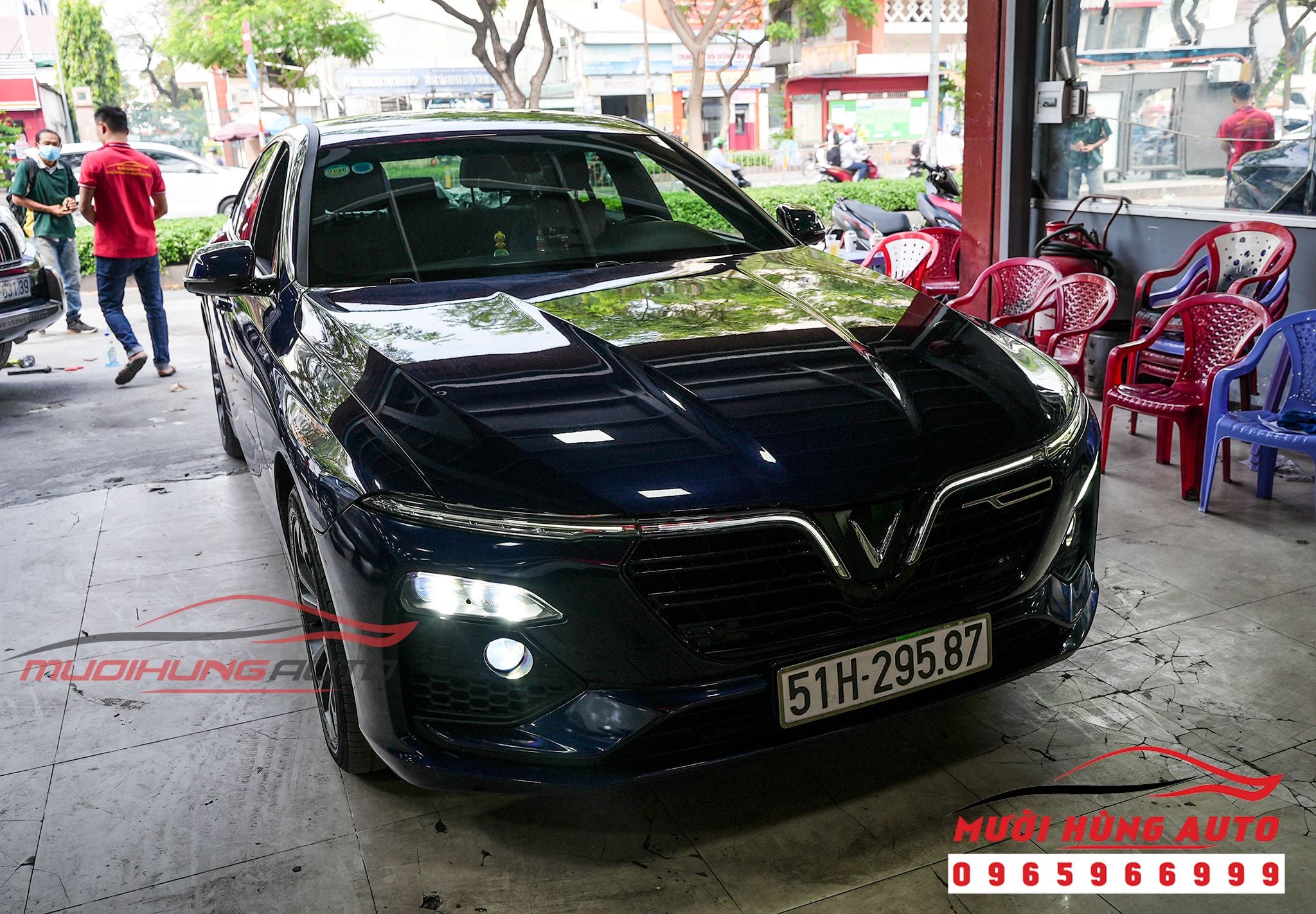 Độ 06 Bi LED Laser Jaguar Cho Xe Vinfast LUX A2.0 - Mười Hùng Auto