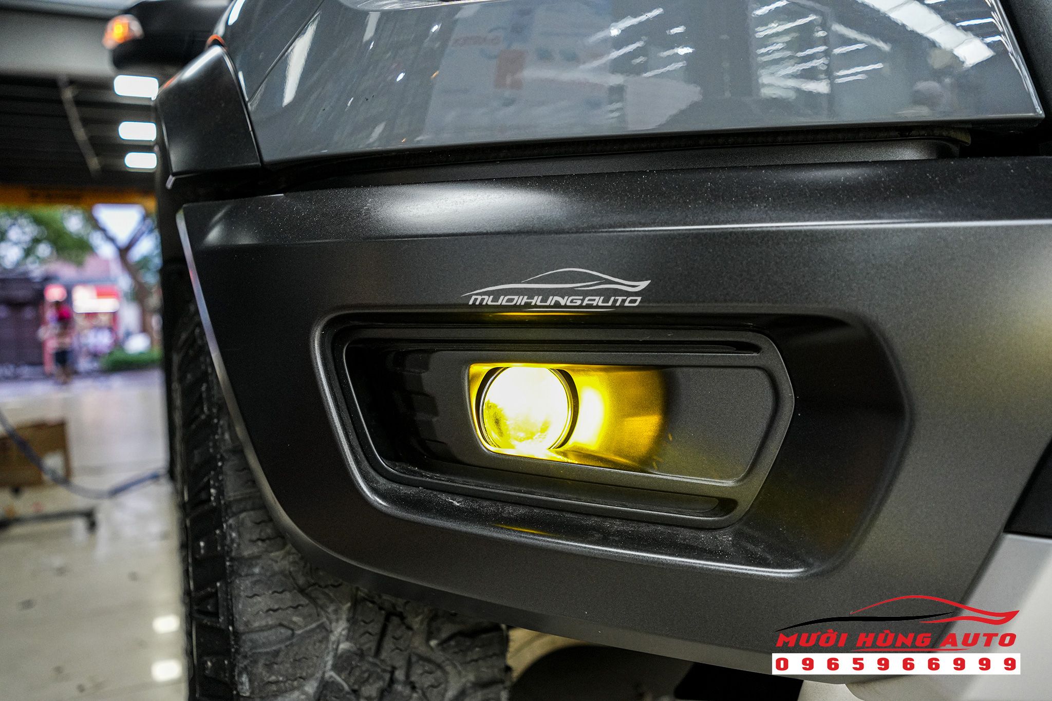 Độ Bi Led Gầm Projector Headlight 3 Màu Cho Xe Ford Ranger Raptor ...