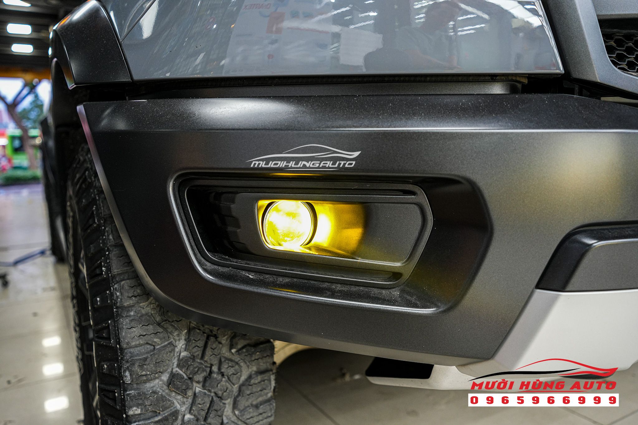 Độ Bi Led Gầm Projector Headlight 3 Màu Cho Xe Ford Ranger Raptor ...