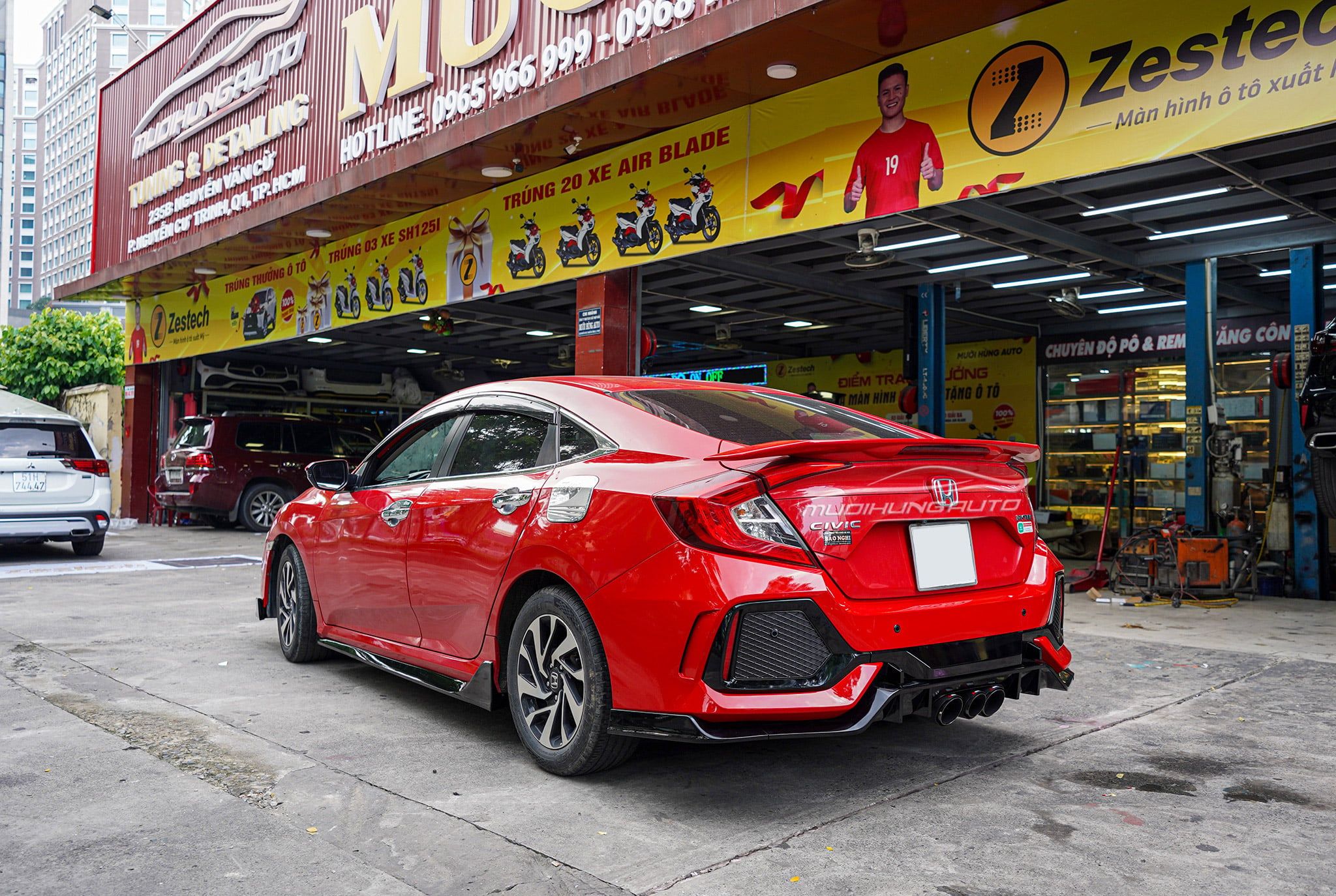 Độ Body Kit Cho Xe Honda Civic 2017 - Mười Hùng Auto