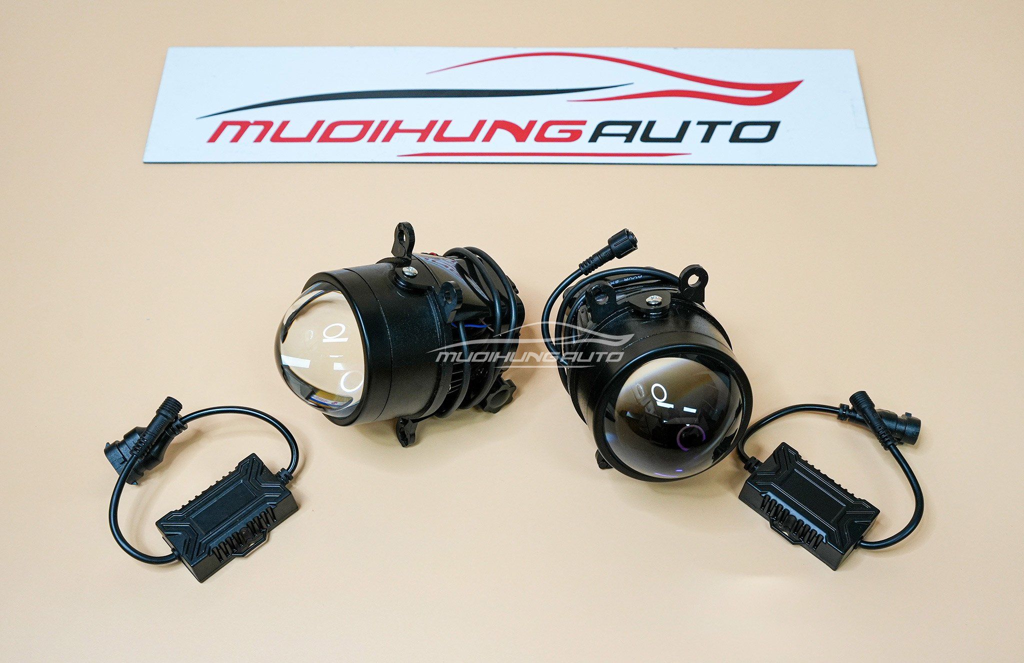 Độ Đèn Bi Gầm LED Laser AES Q8 Pro Cho Xe Lexus RX350 2008 - Mười Hùng Auto