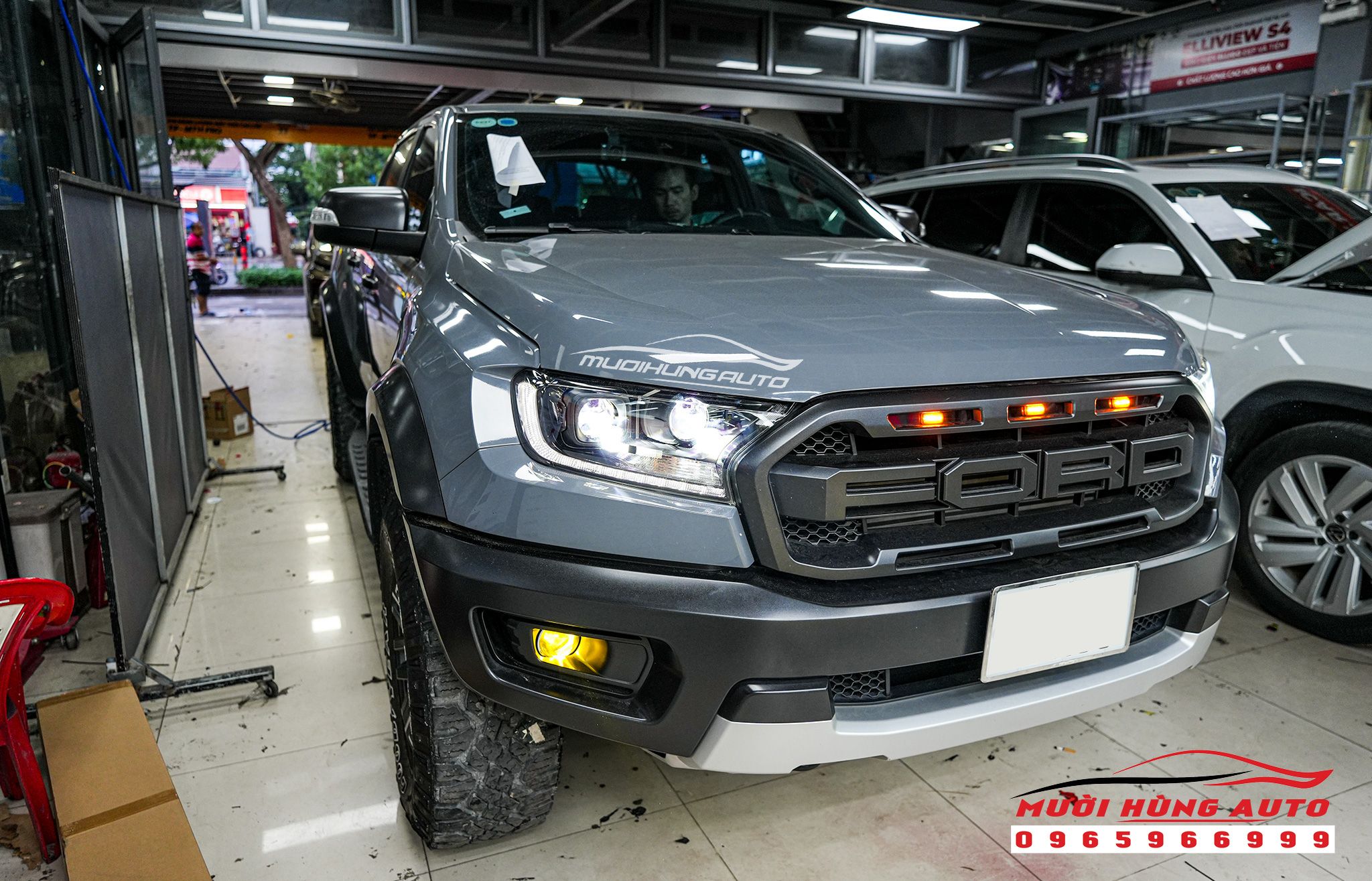 Độ Bi LED Laser Osram Chính Hãng Cho Xe Ford Raptor - Mười Hùng Auto