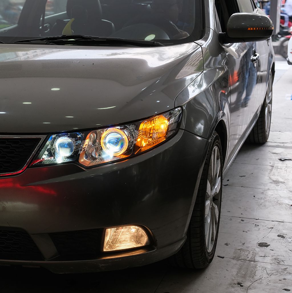 Độ Đèn Pha Xe Kia Cerato 2020 Bi LED Pha Aozoom Domax Xled Pro 191209 ...