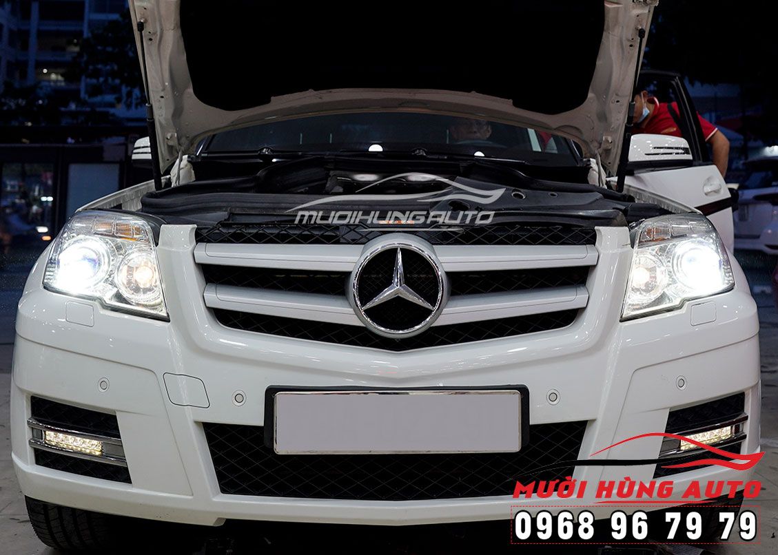 Độ Bi LED Jaguar Tăng Sáng Hoàn Hảo Cho Mercedes GLE - Mười Hùng Auto