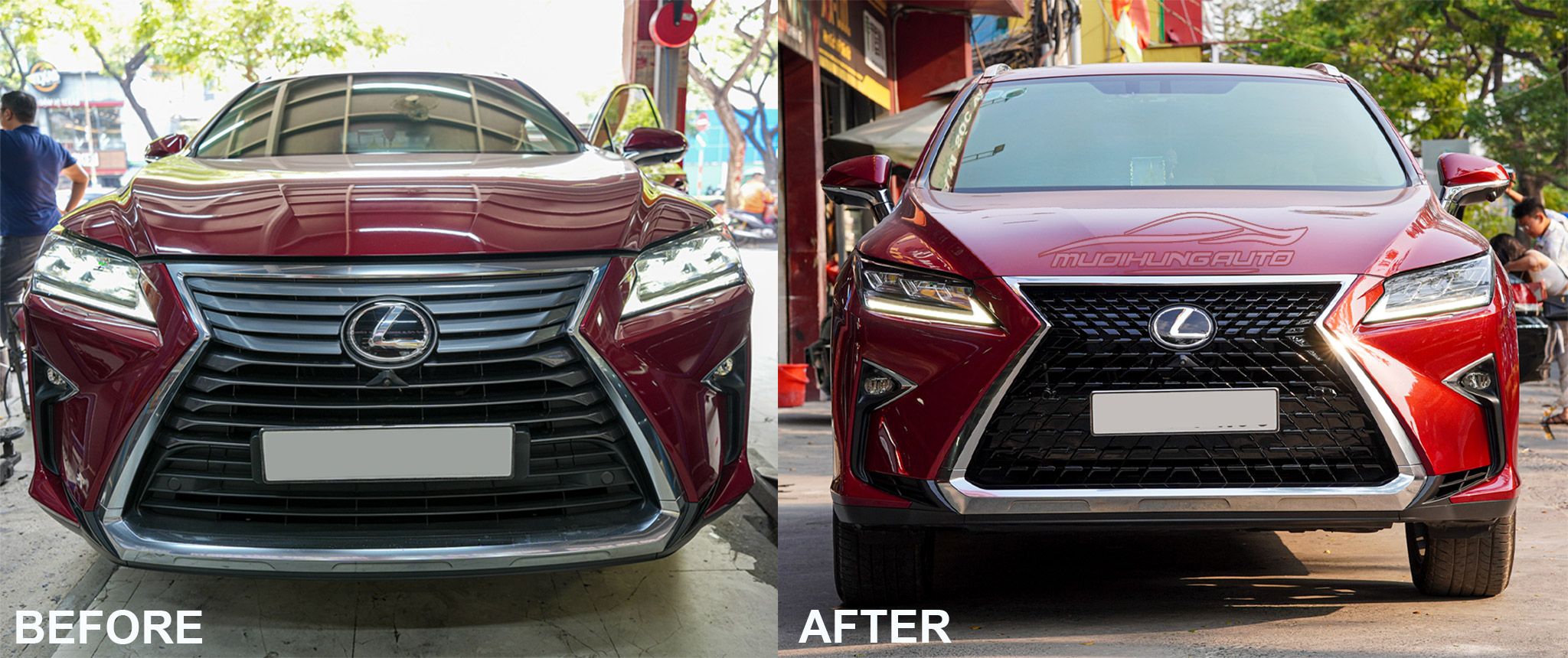 Độ Mặt Ga Lăng Cho Xe Lexus RX300 - RX350 Cao Cấp - Mười Hùng Auto