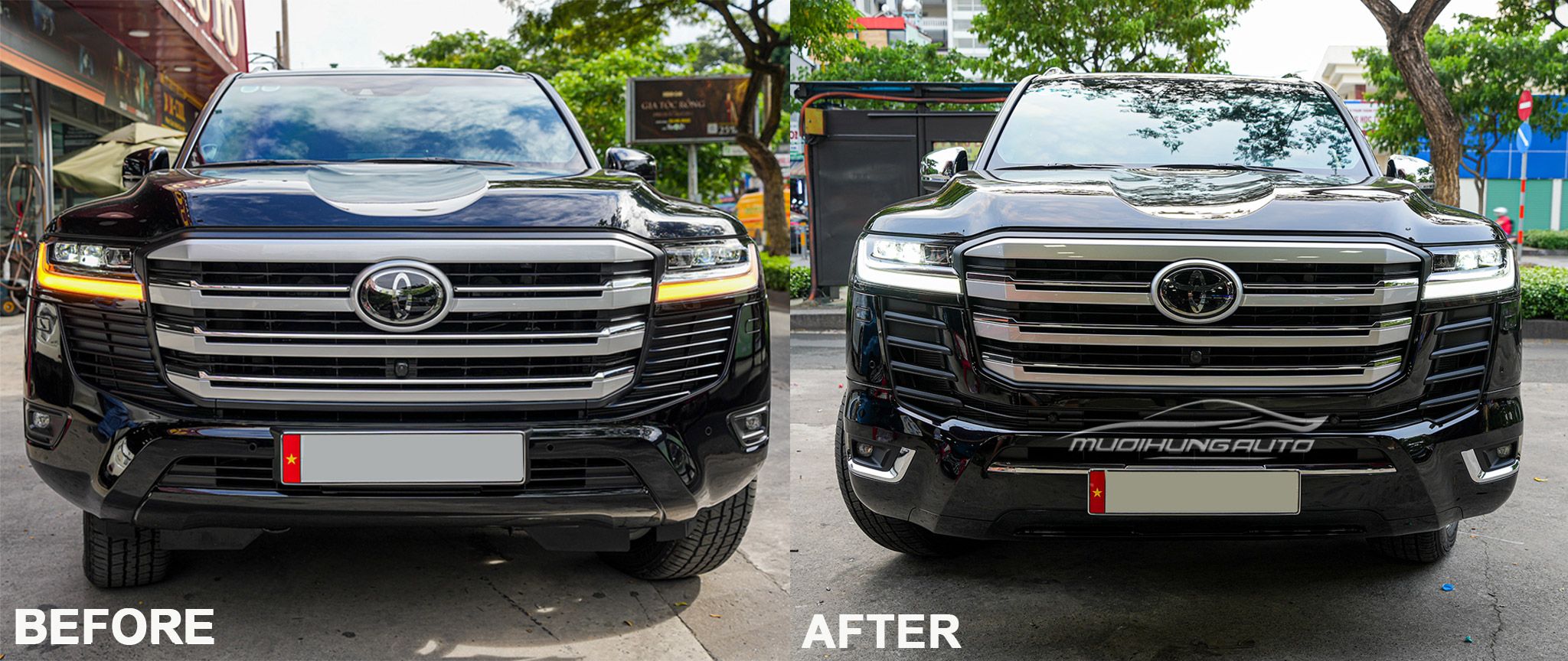 Nâng Cấp Body Kit Xe Toyota Land Cruiser LC300 2023 Lên Bản Trung Đông - Mười Hùng Auto