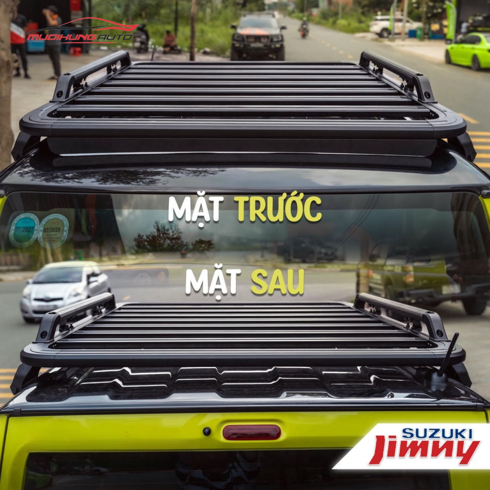 Baga Mui Nhôm Xe Suzuki Jimny (Có Tay Nắm) - Mười Hùng Auto