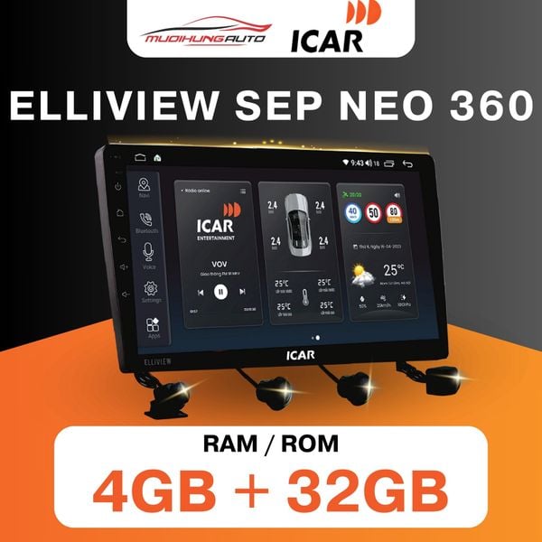 Màn Hình Android ICAR Elliview SEP NEO 360 - Mười Hùng Auto