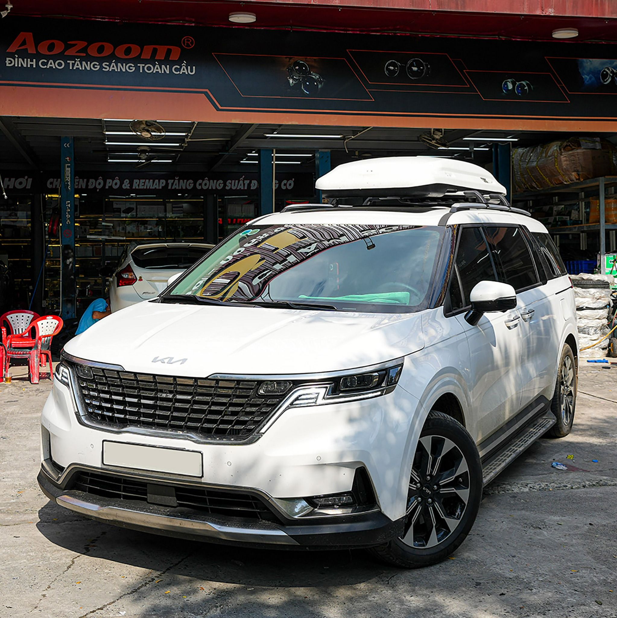 Lắp Cốp Nóc Để Đồ Dung Tích 500L Cho Xe Kia Carnival 2022 - Mười Hùng Auto