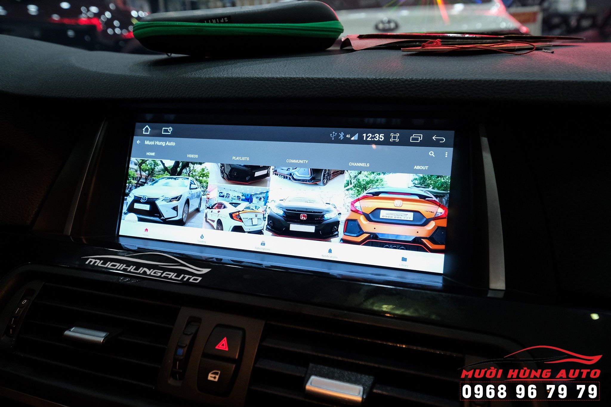 Lắp Màn Hình DVD Android Chính Hãng Xe BMW 523i - Mười Hùng Auto