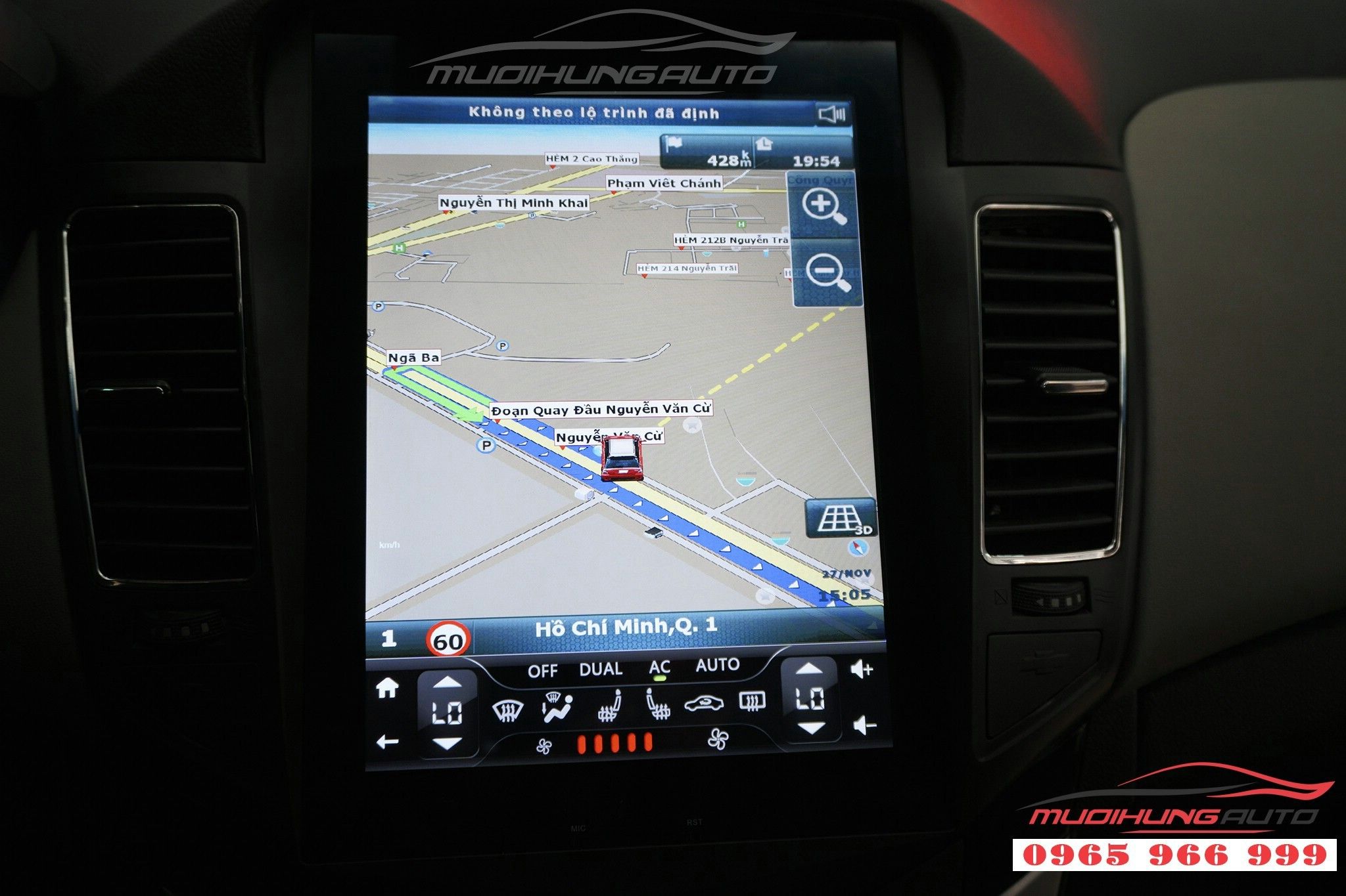 Lắp màn hình DVD Tesla Chevrolet Cruze chính hãng - Mười Hùng Auto