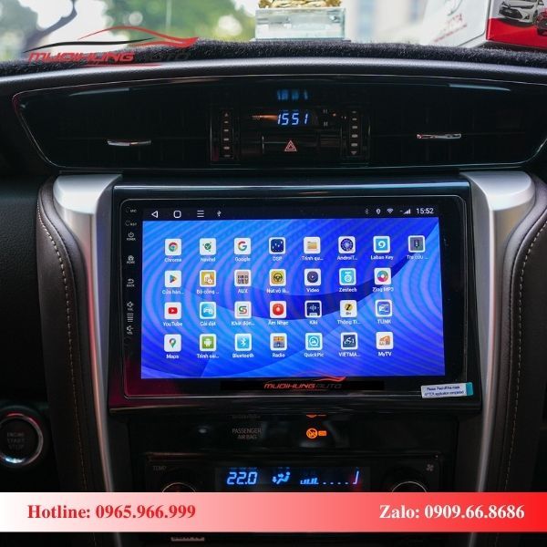 Màn Hình Android Xe Toyota Fortuner - Mười Hùng Auto