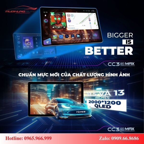 Màn Hình Teyes CC3 2K Max - Mười Hùng Auto