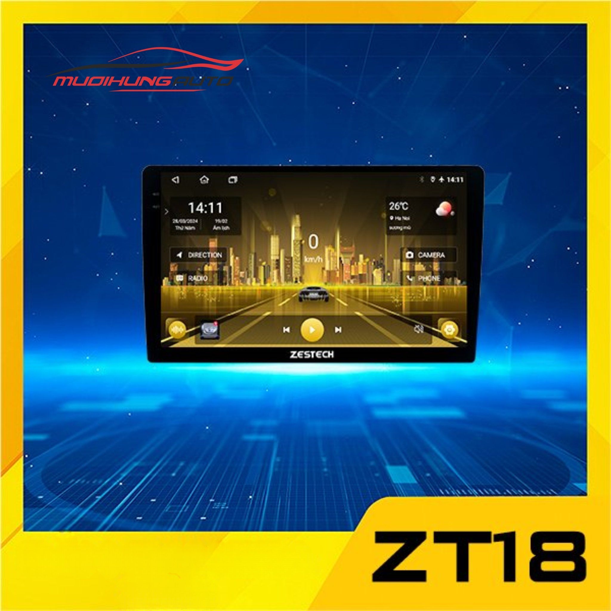 Màn Hình Zestech Z18 - Mười Hùng Auto