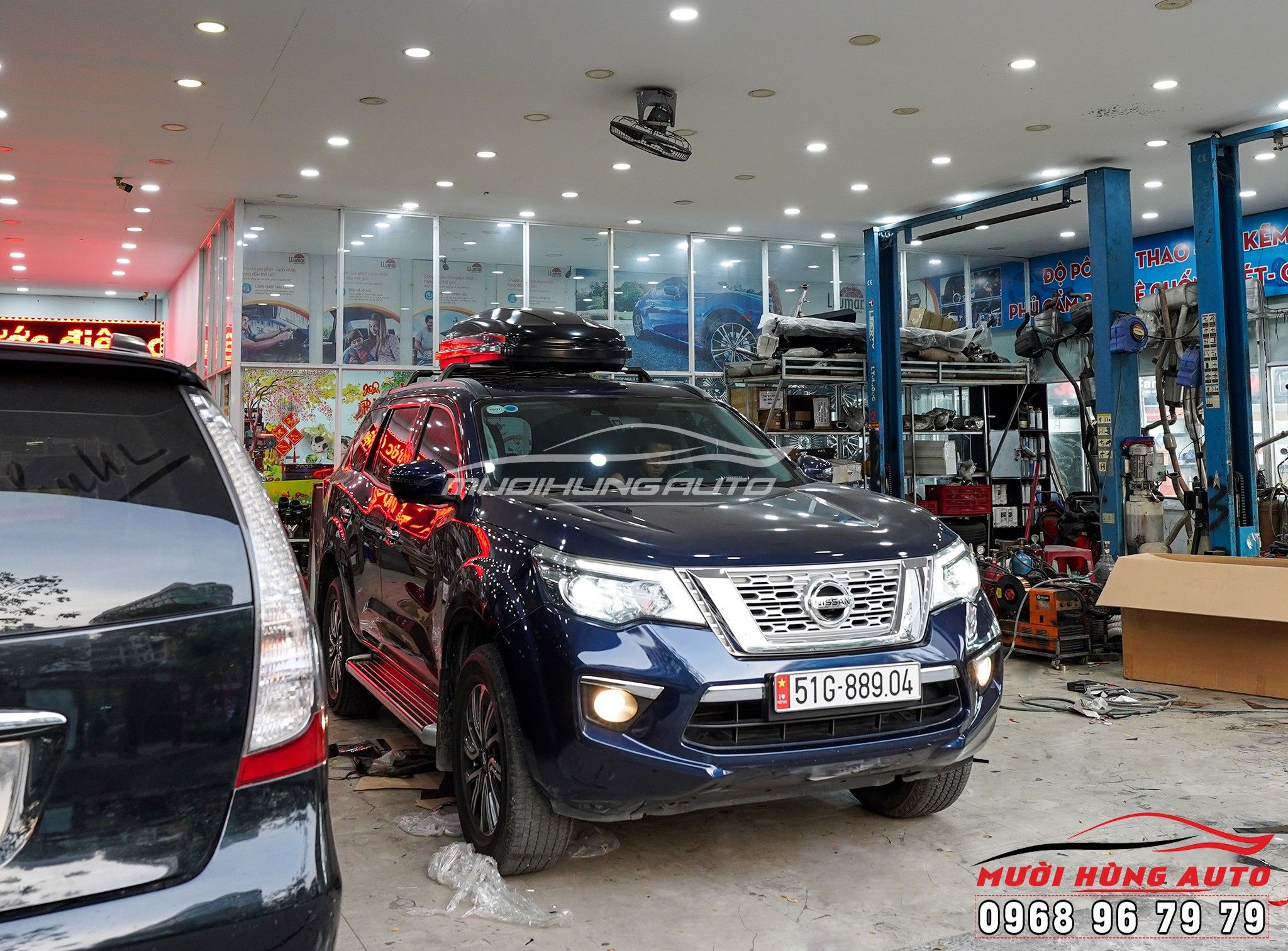 Gắn Phi Thuyền Để Đồ Chính Hãng Xe Nissan Terra - Mười Hùng Auto