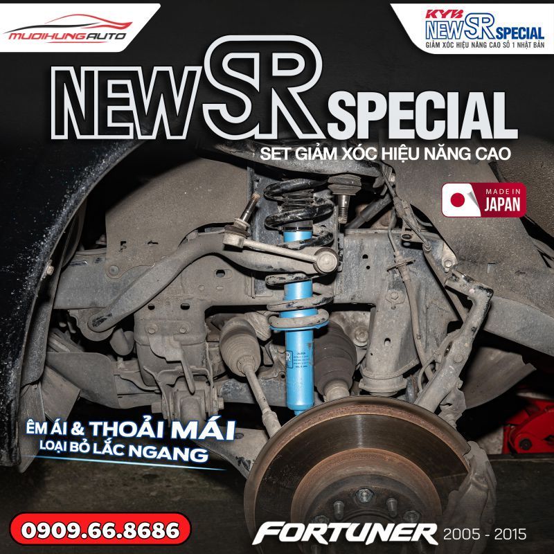 Bộ Phuộc Giảm Xóc KYB New SR Special Xe Toyota Fortuner 2005 - 2015 - Mười Hùng Auto