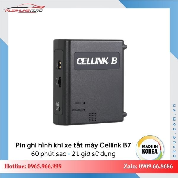 Pin Camera Hành Trình Cellink B7 - Mười Hùng Auto