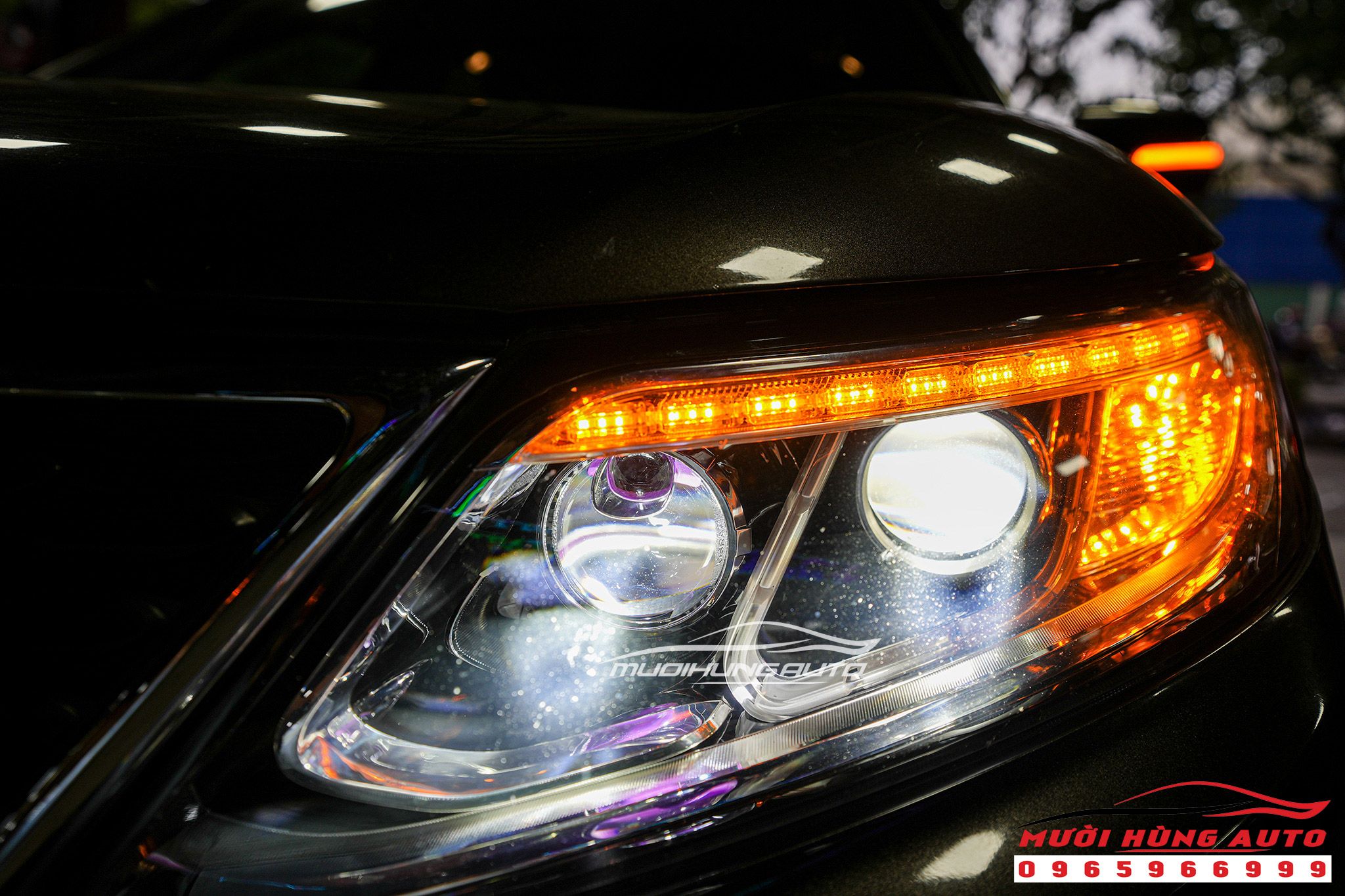 Độ Đèn Bi LED Laser Osram Tăng Sáng Cho Xe Kia Sorento - Mười Hùng Auto