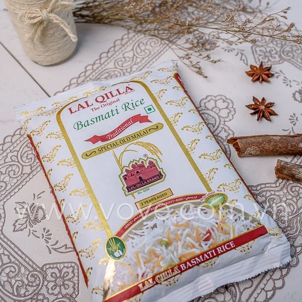 Gạo hạt dài Ấn Độ LAL QUILLA Basmati Rice 5kg