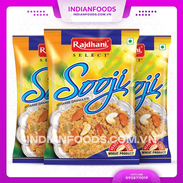 Bột mỳ Rajdhani SOOJI nhập khẩu chính gốc Ấn Độ giá hợp lý