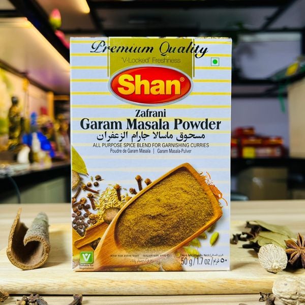 Bột gia vị cà ri Ấn Độ, có Saffron SHAN Premium Zafrani Garam Masala