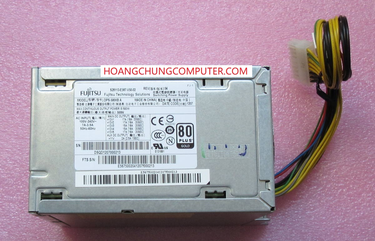 NGUỒN MÁY FUJITSU WORKSTATION MI5W MODEL DPS-500XB A 500W – hoangchungshop1