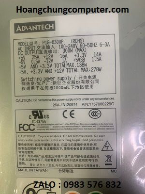 Bộ nguồn chuyển đổi Advantech P1G-6300P 300W mới 1U EMACS PSU ...