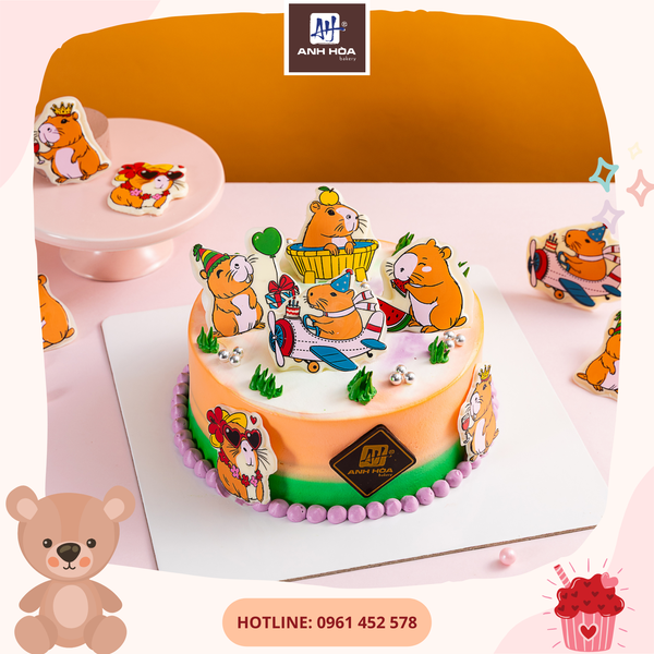 CAPYBARA CHOCOLATE TINY CAKE – Anh Hòa Bakery