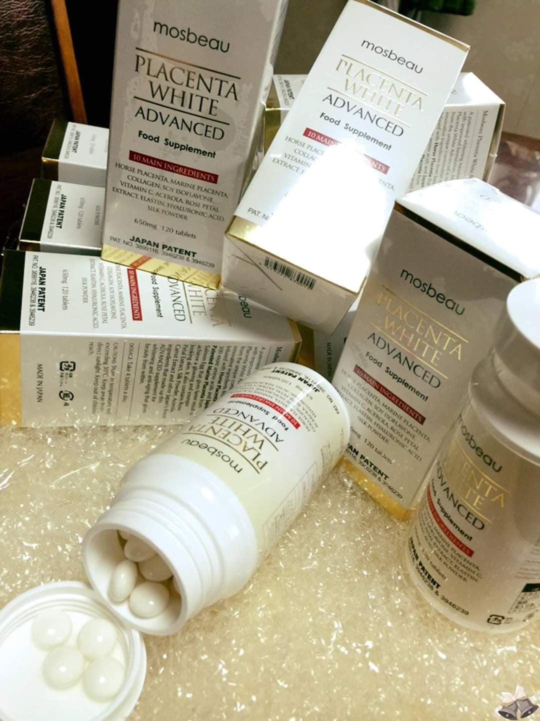 Viên uống trắng da trị nám Mosbeau Placenta White Advanced của Nhật Bả ...