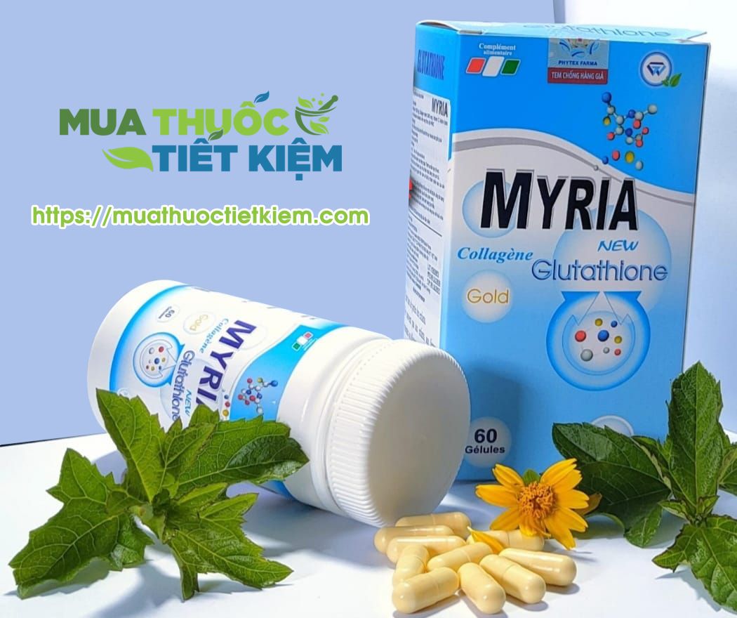 Thuốc viên Uống Myria glutathione Pháp có tác dụng gì? Giá bao nhiêu ...