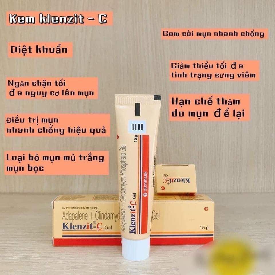 Kem trị mụn Klenzit C Gel giá? Thuốc Klenzit C trị mụn gì? Công dụng g ...