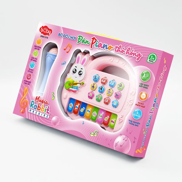Đàn piano thỏ hồng, DK81316 – DUKA.VN