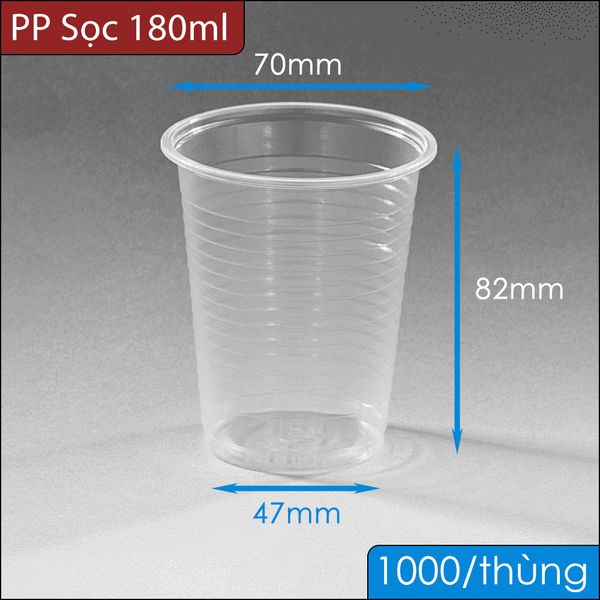 Ly Nhựa PP 70 - 180ml (Sọc) – THẾ KỶ XANH