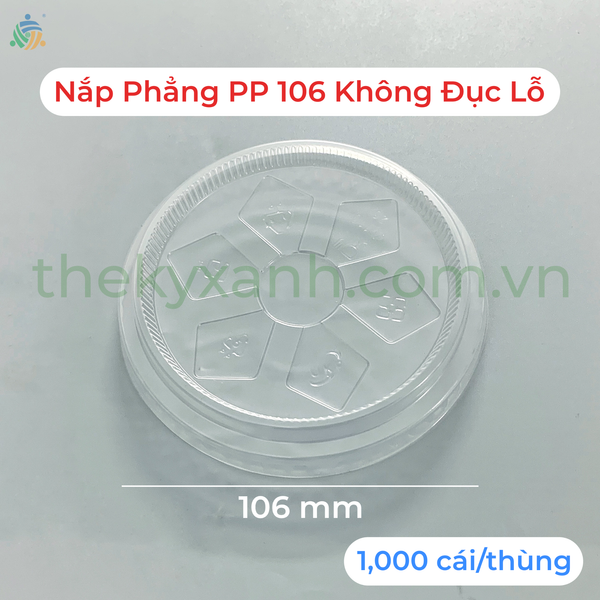Nắp Nhựa Phẳng PP 106 – THẾ KỶ XANH