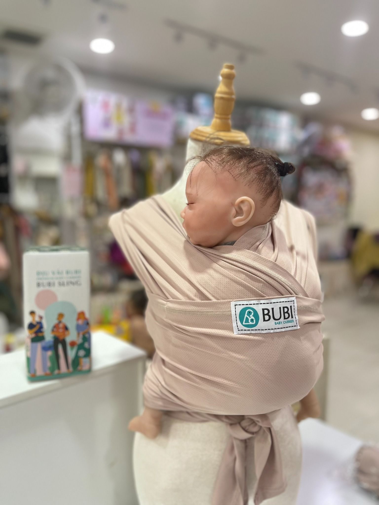 Địu vải BUBI Wrap Lưới thoáng khí – BUBI Baby Carrier