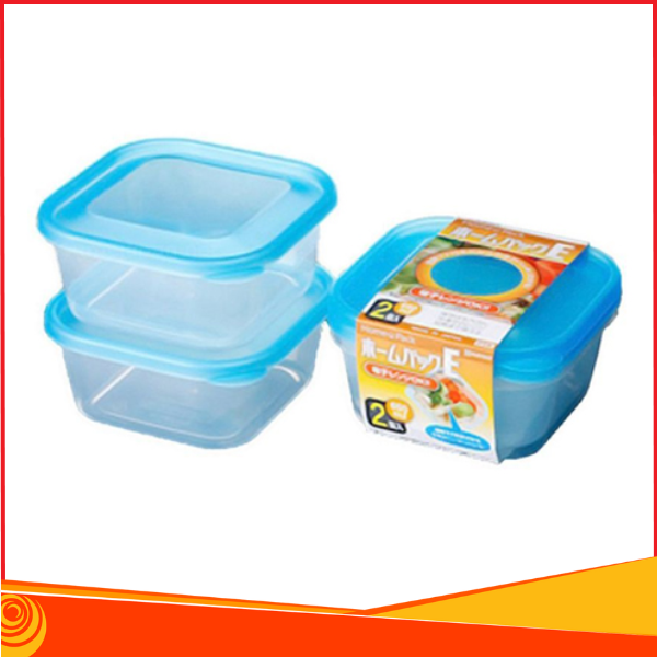 Set 3 hộp nhựa 380ml màu xanh Nakaya SHOP HÀNG NHẬT SANAKYO
