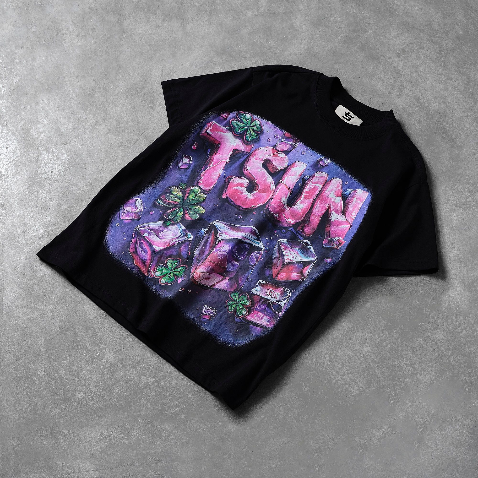 TSUN Ice Clover Tee - Black – tsunsg