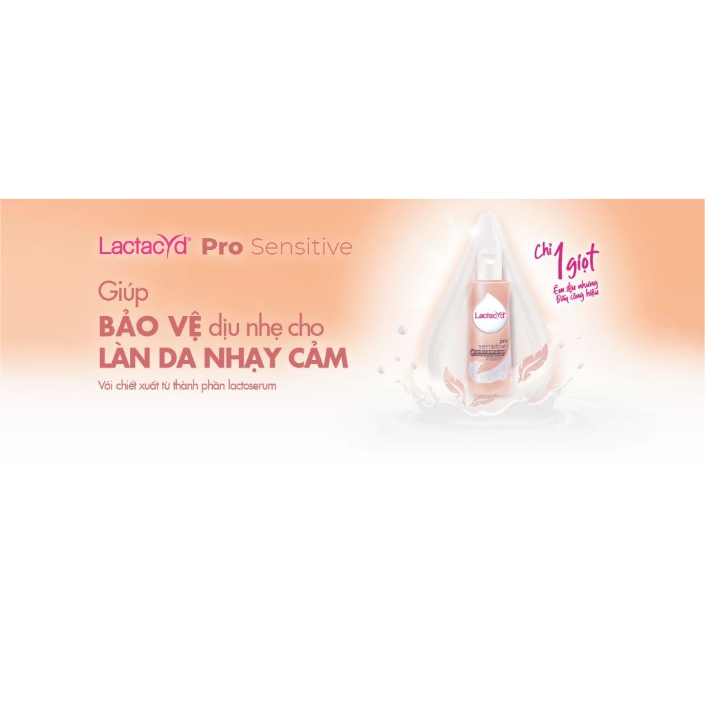 Dung dịch vệ sinh phụ nữ LACTACYD PRO SENSITIVE 250ML