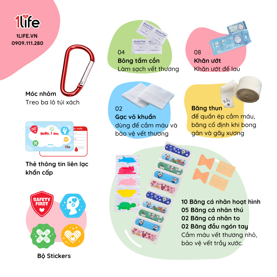 Túi Sơ Cứu Cao Cấp Du Lịch Thể Thao - Premium First Aid Kit for travel ...