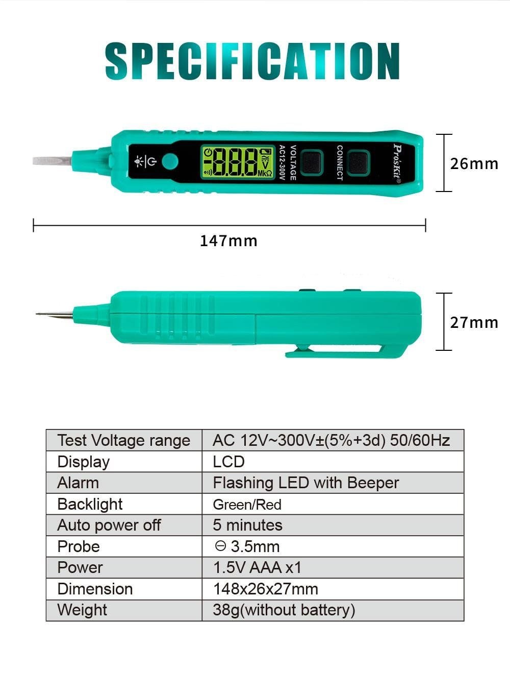 Bút thử điện thông minh Pro'skit NT-320 – Điện tử Dân Xuân