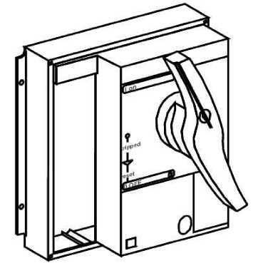 Rotary handle, locking, interlocking for NS630b/1600 (manually operati ...